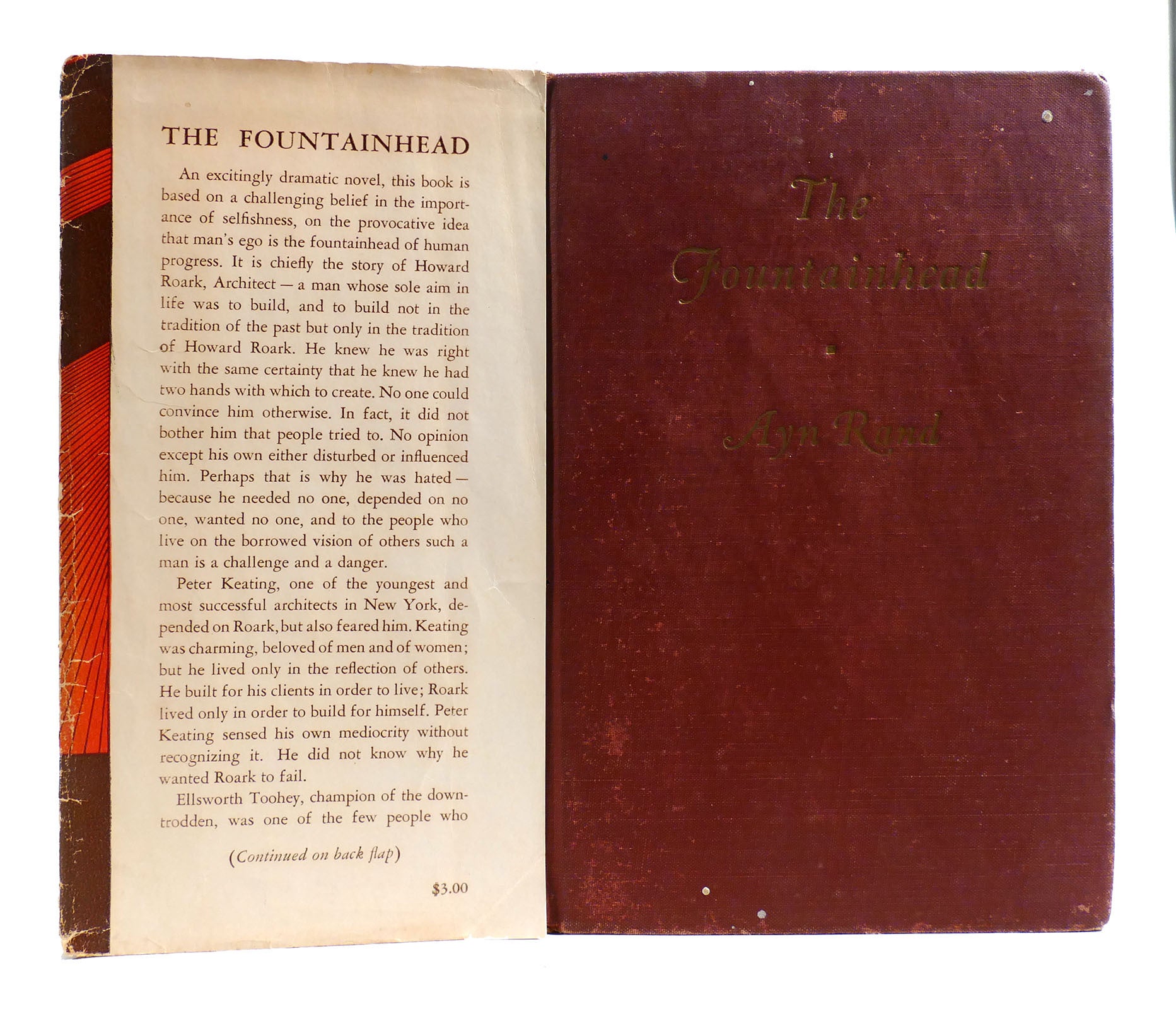 THE FOUNTAINHEAD | Ayn Rand | First Edition; Early Printing