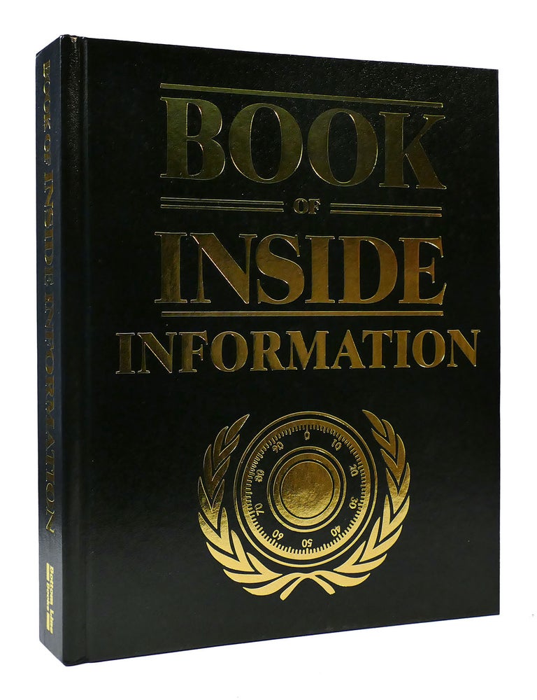 BOOK OF INSIDE INFORMATION | Of Bottom Line/personal | First Edition ...