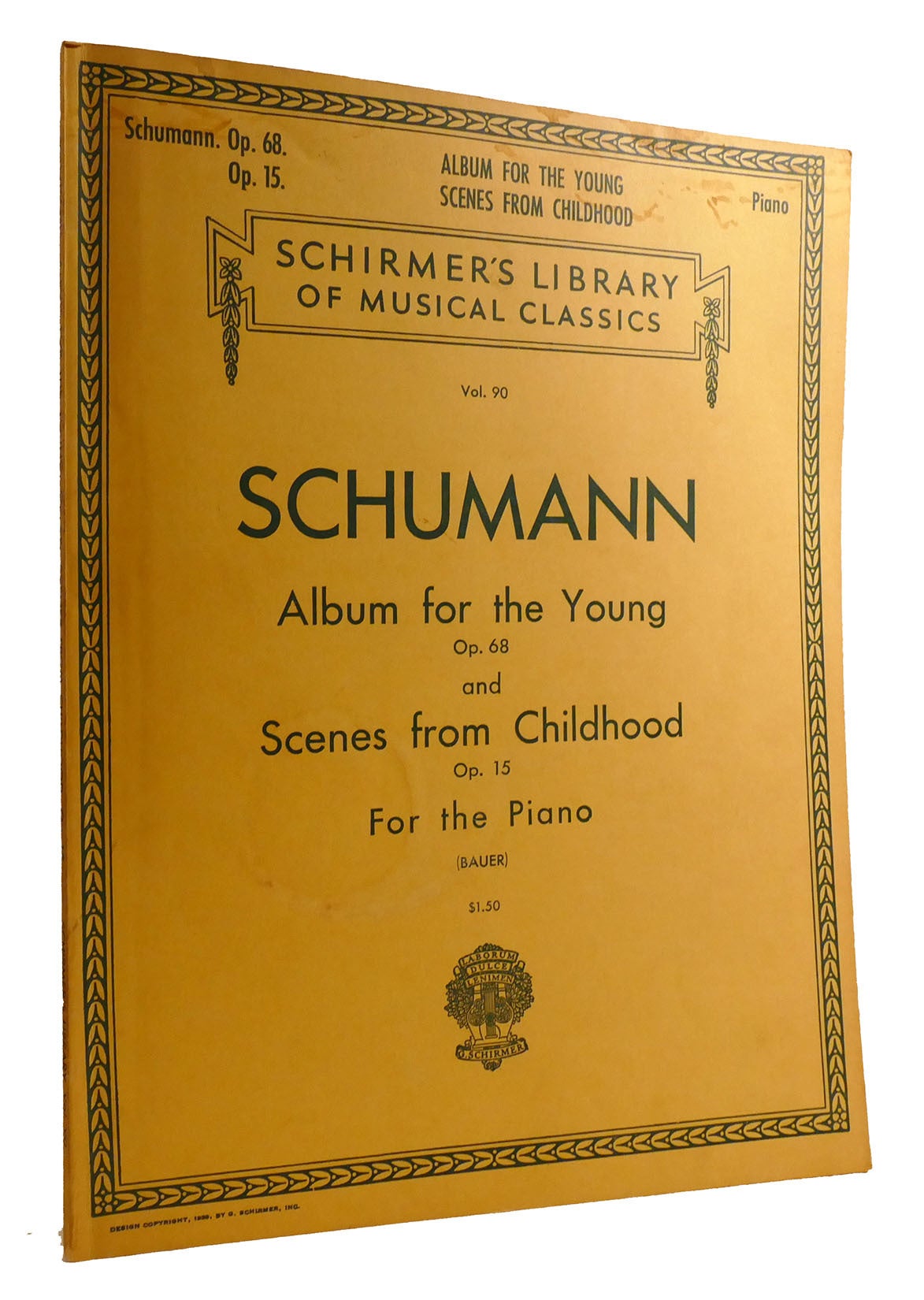 SCHIRMER'S LIBRARY OF MUSICAL CLASSICS VOL. 90 Robert Schumann: Album ...